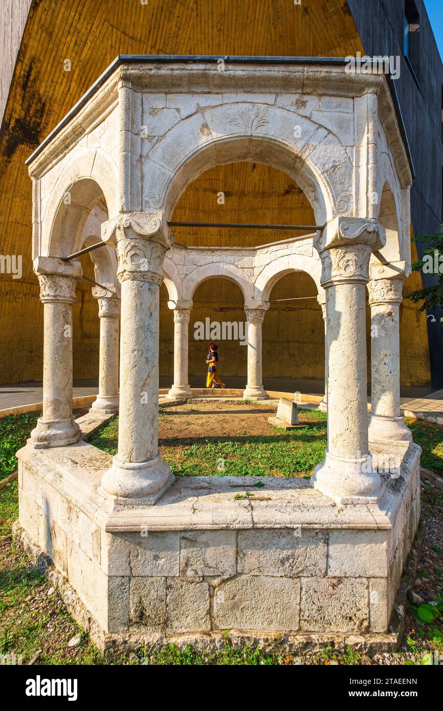Albania, Tirana, mausoleum of Kapllan Pasha, Albanian-Ottoman governor ...