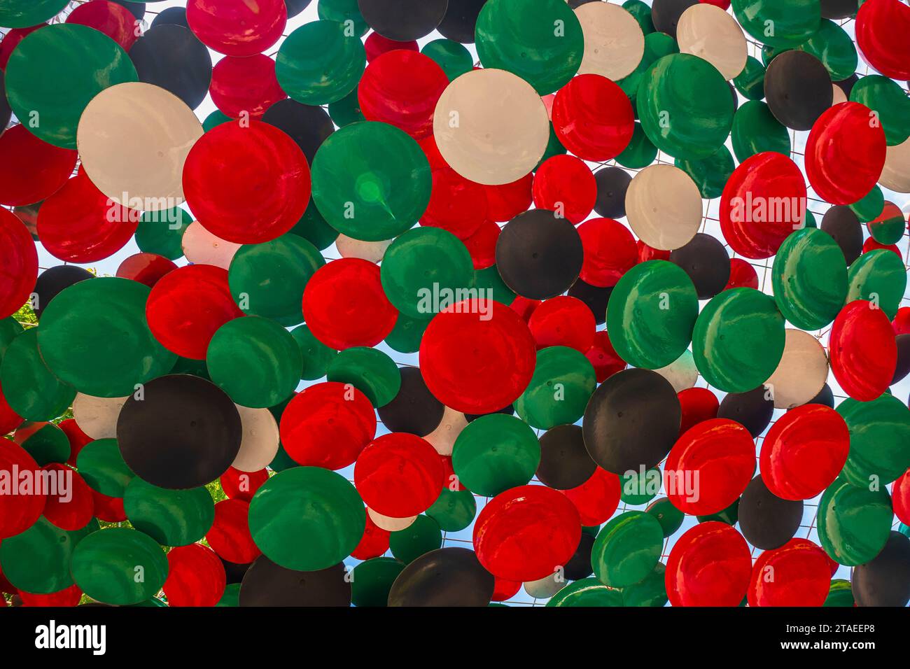 Albania, Tirana, Souleïman Pasha Square, monument to Albanian-Kuwaitian ...