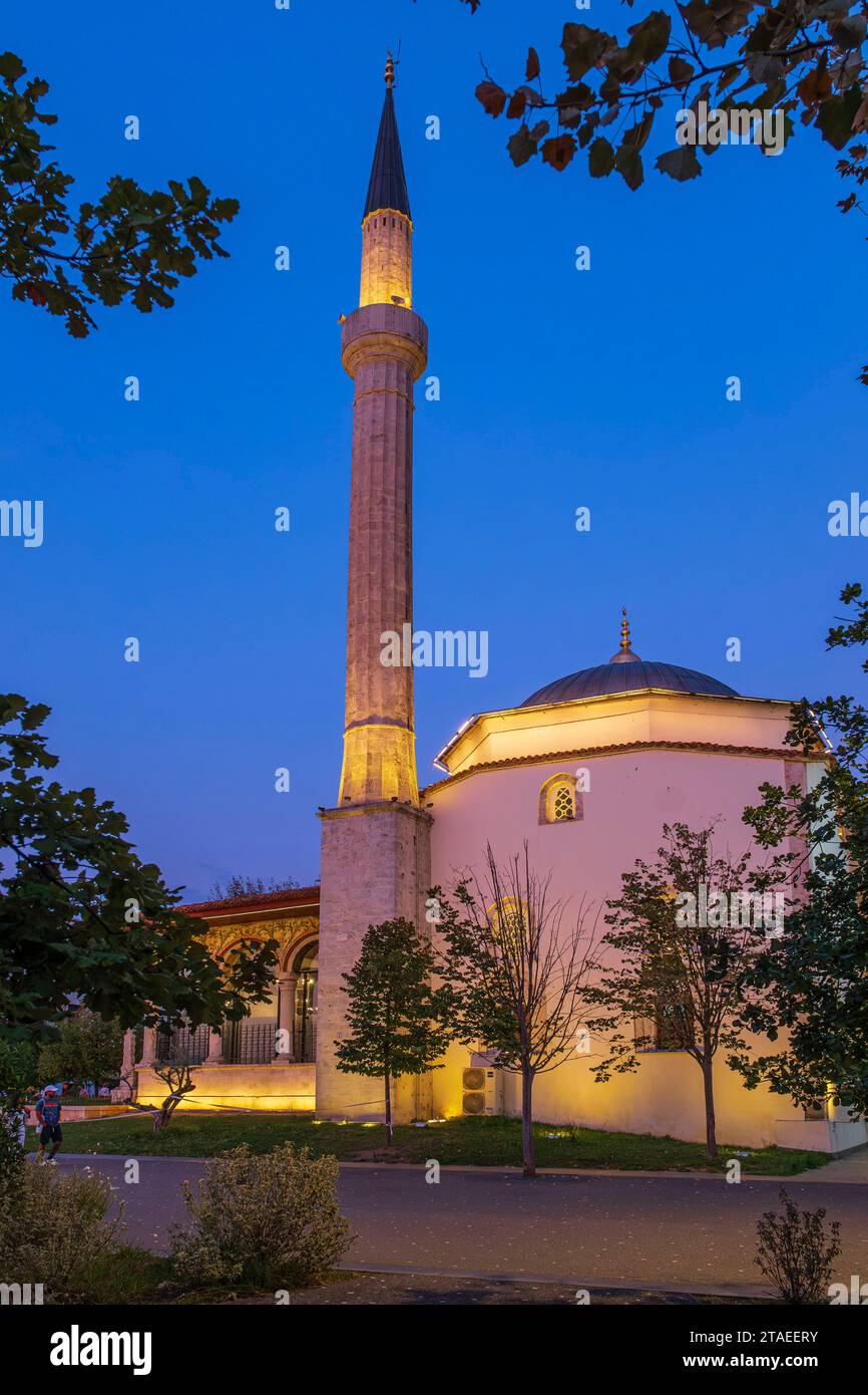Skanderbeg square and ethem bey mosque hi-res stock photography and ...