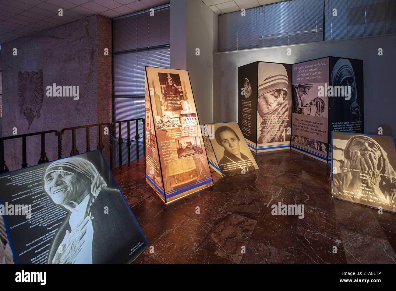 Albania, Tirana, Skanderbeg square, National Historical Museum founded in 1981, Mother Teresa ...