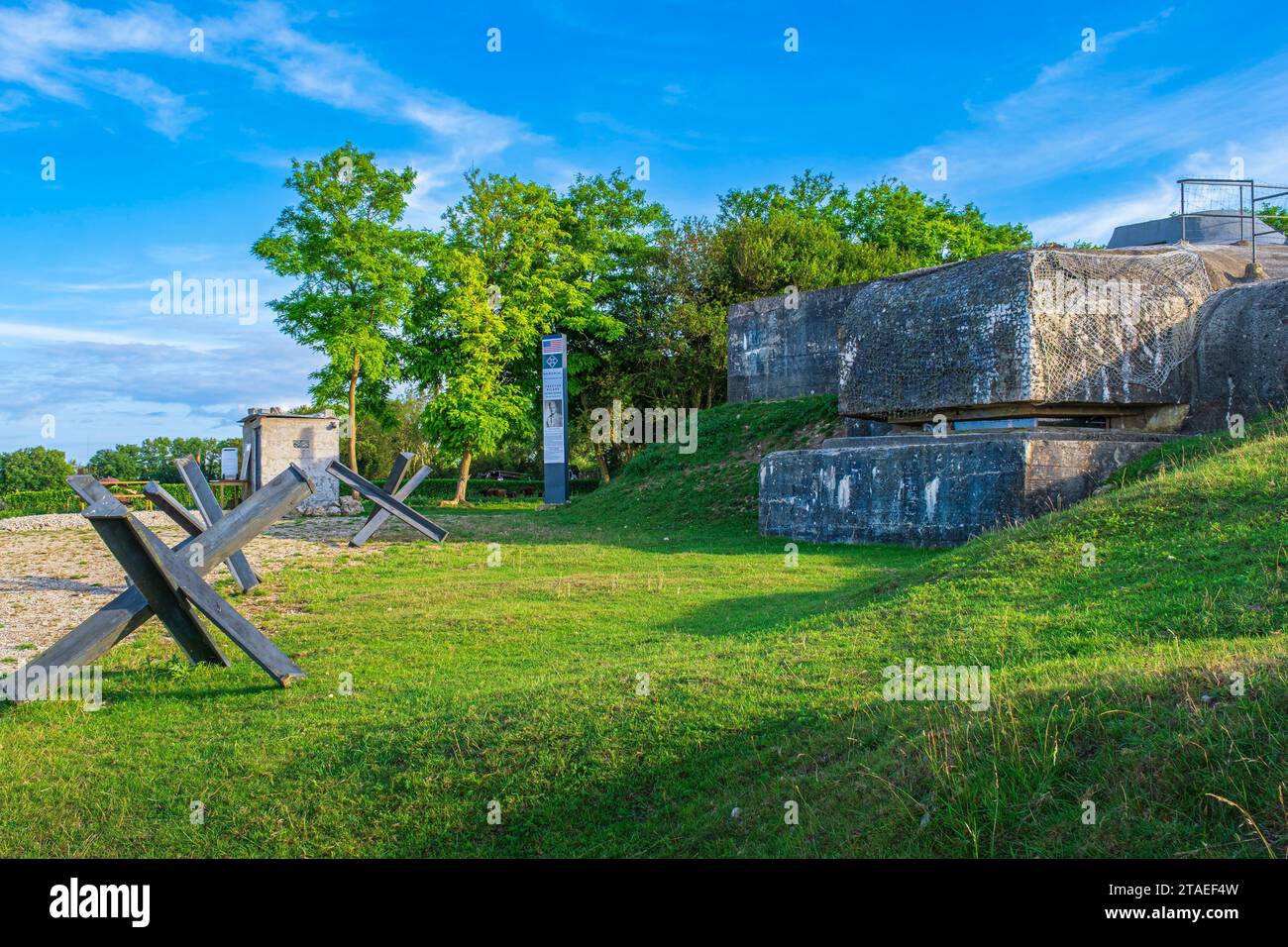 France, Manche, Cotentin, Saint Marcouf, Crisbecq battery, German ...