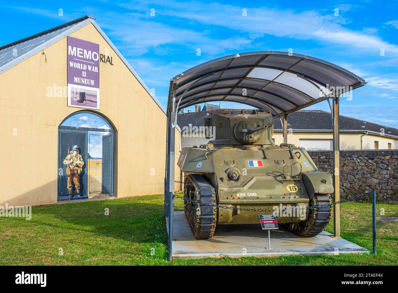 France, Manche, Cotentin, World War II Museum, memorial museum Stock ...