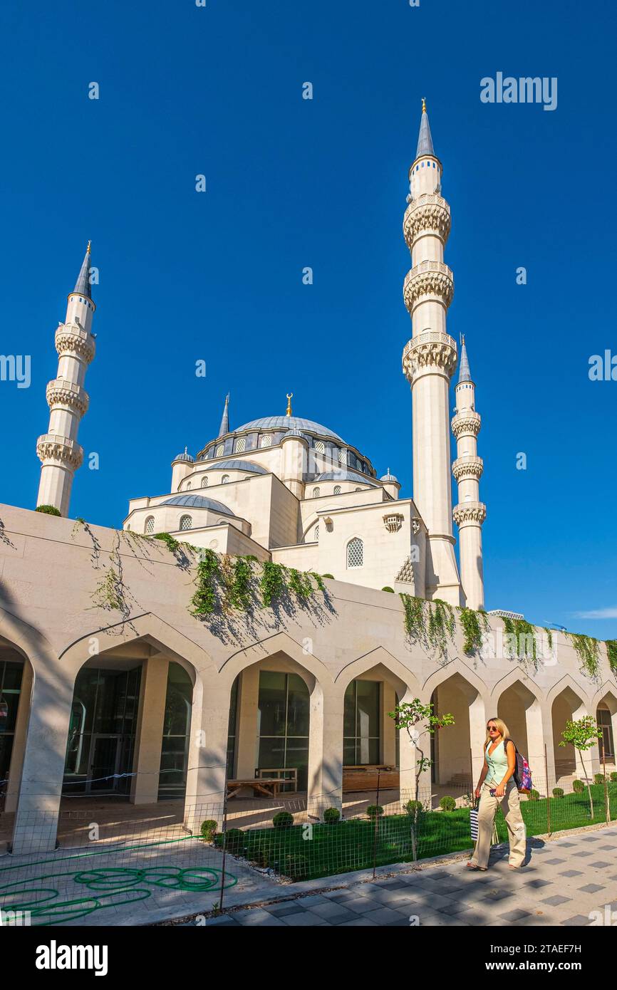 Albania, Tirana, the Great Mosque of Tirana or Namazgah Mosque Stock ...