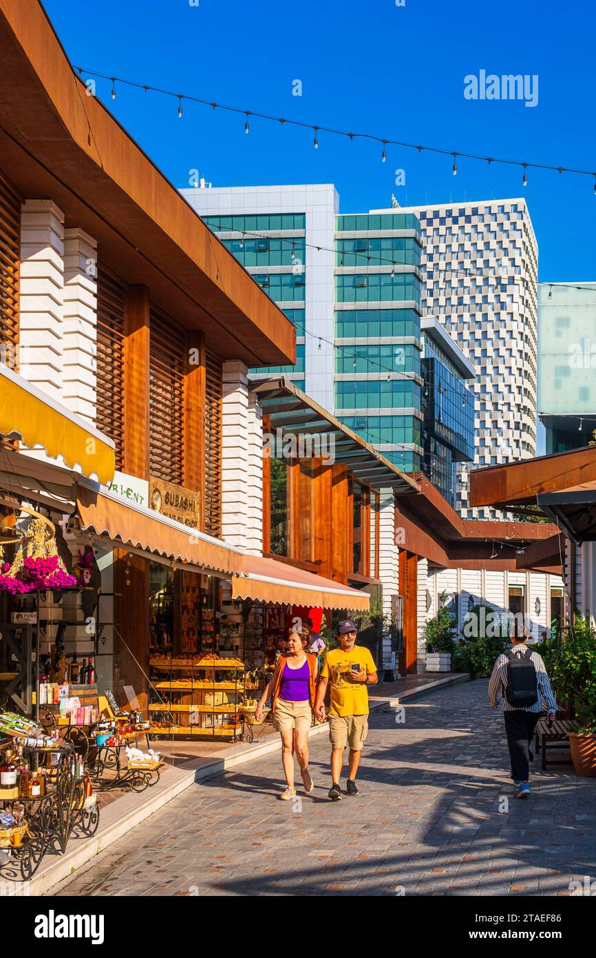 Albania, Tirana, the castle of Tirana, the old bazaar is transformed ...