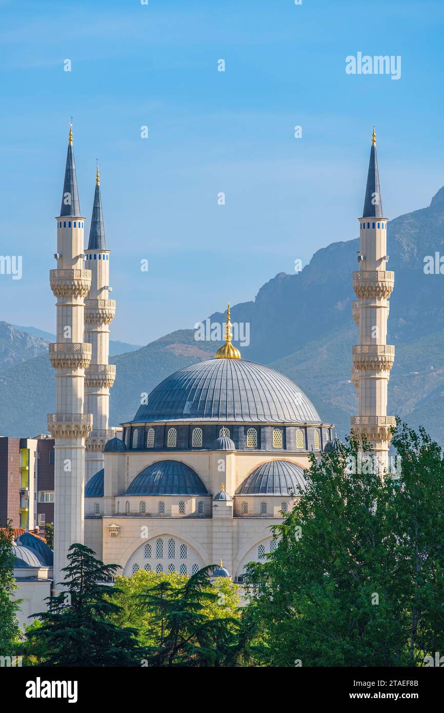 Albania, Tirana, the Great Mosque of Tirana or Namazgah Mosque Stock ...
