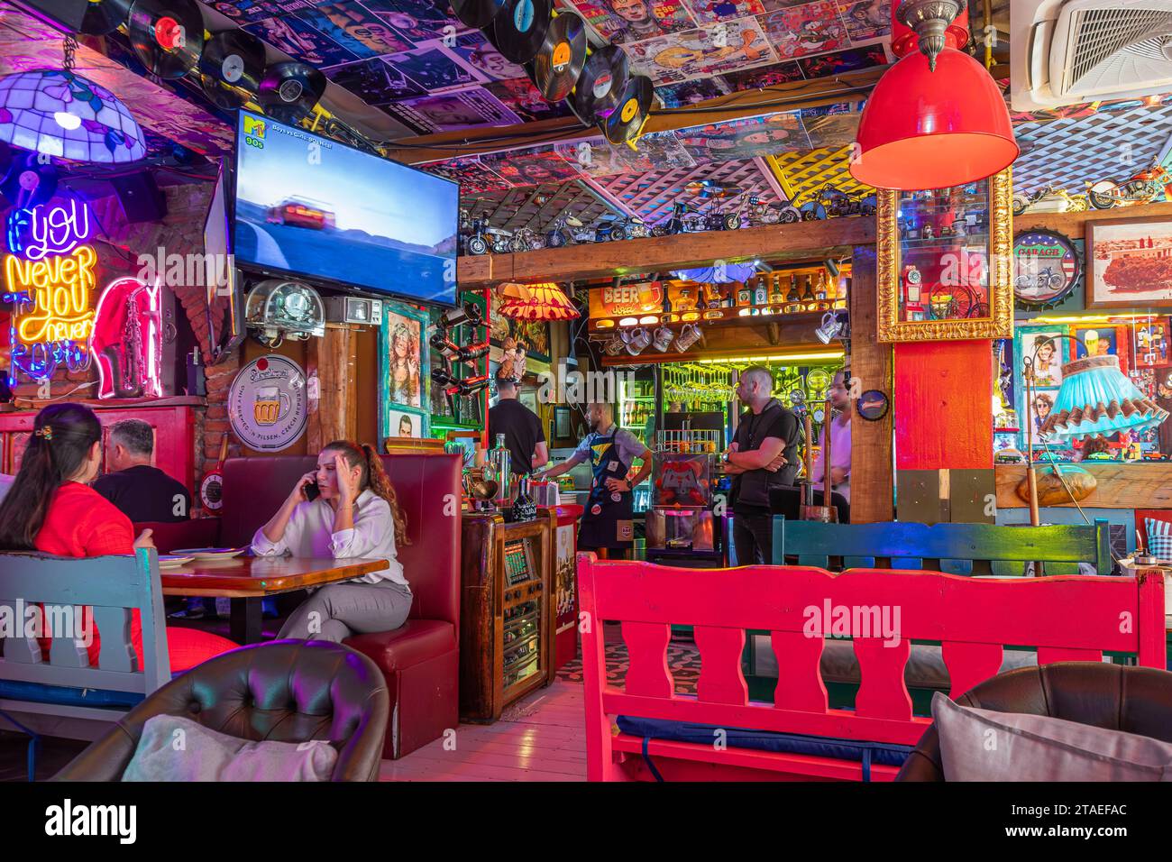 Albania, Tirana, Tymi Restaurant, a renowned traditional Albanian ...