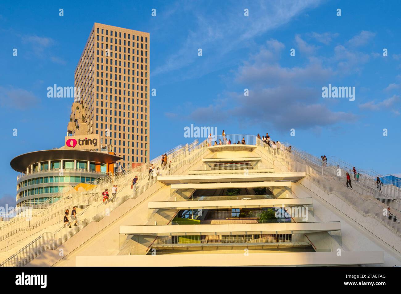 Albania, Tirana, the Pyramid, a former brutalist mausoleum built in ...
