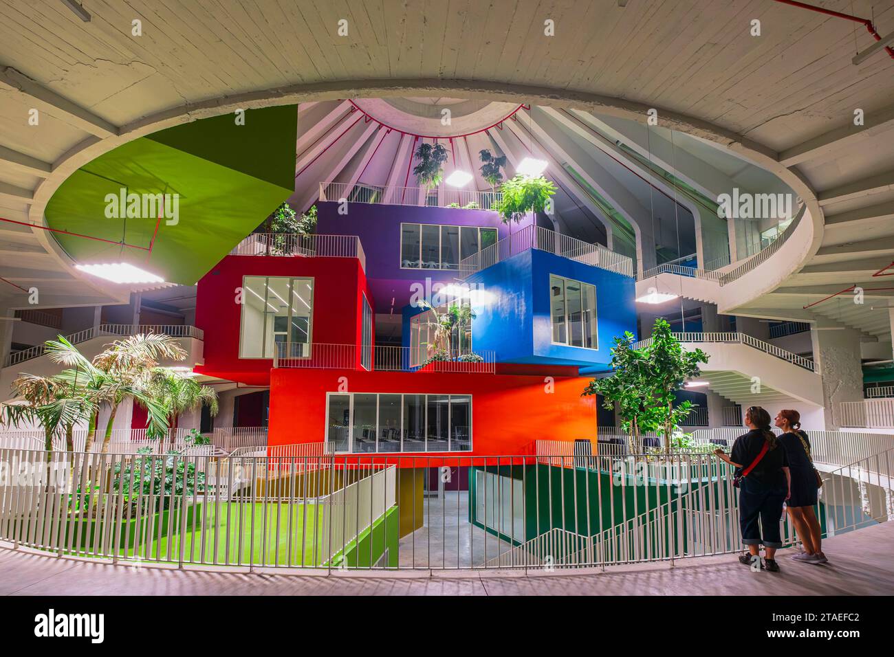 Albania, Tirana, the Pyramid, a former brutalist mausoleum built in ...