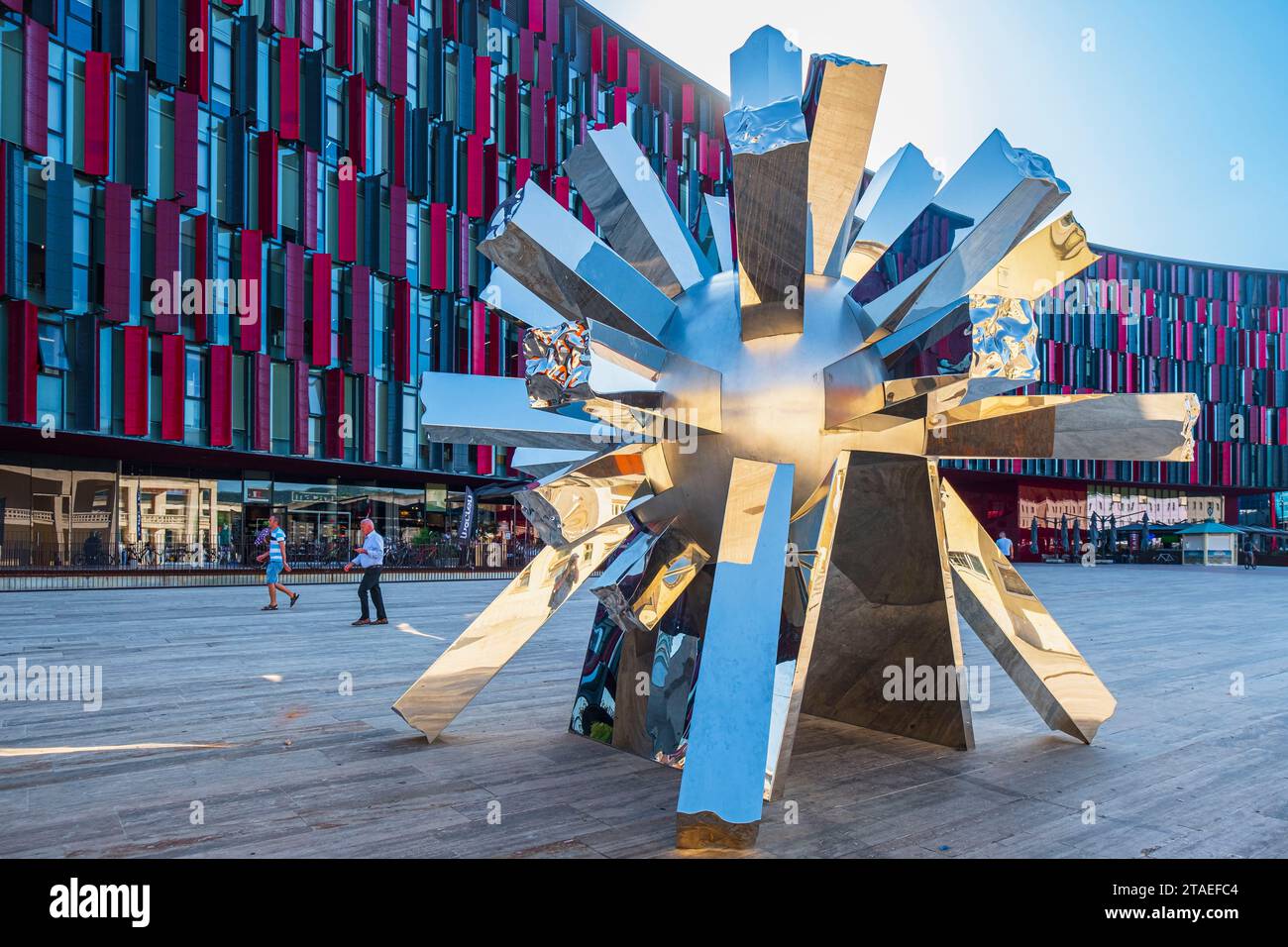 Albania, Tirana, Italia square, Big Bang by Helidon Xhixha celebrates ...
