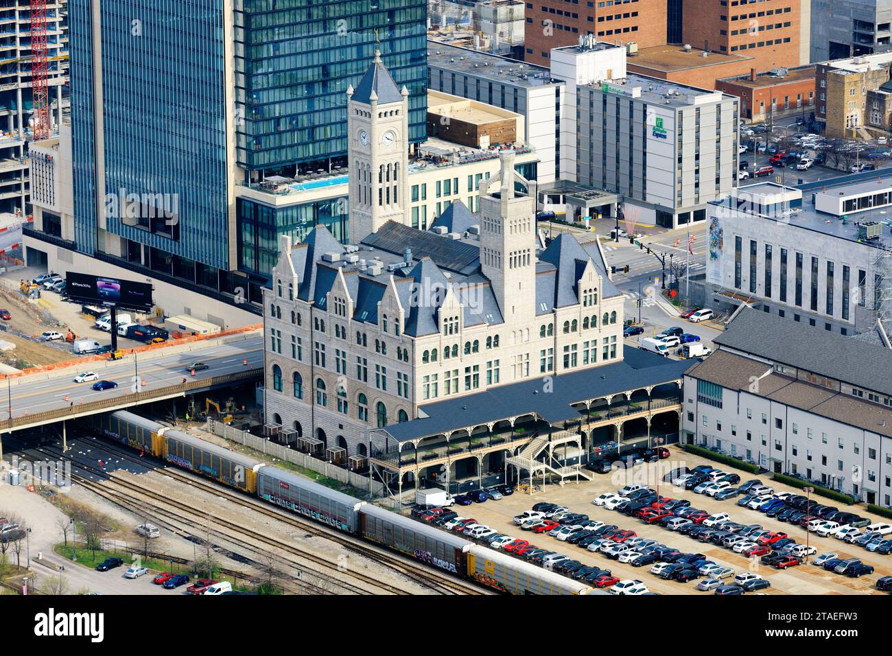 United States, Tennessee, Nashville City, train station, The Union ...