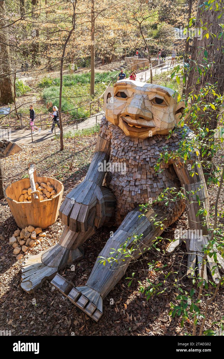 United States, Georgia, Atlanta, botanical garden, statue Stock Photo ...
