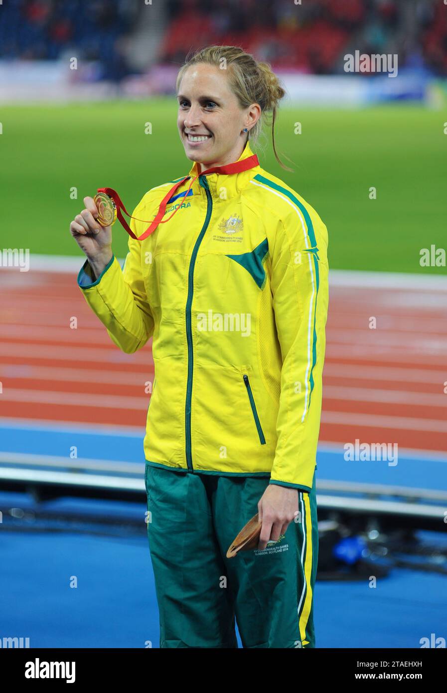 Alana Quade (née Boyd) of Australia gold medal ceremony in the women’s ...