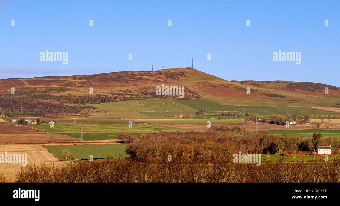 Beautiful winter sunshine creating spectacular landscape views across ...