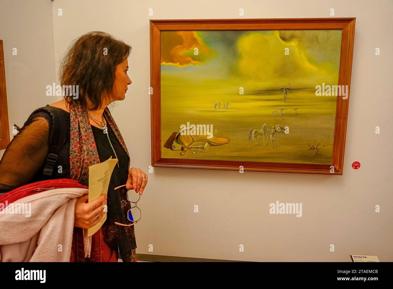 artist painting, Salvador Dali Soft Monster in Angelic Landscape, 1977 ...