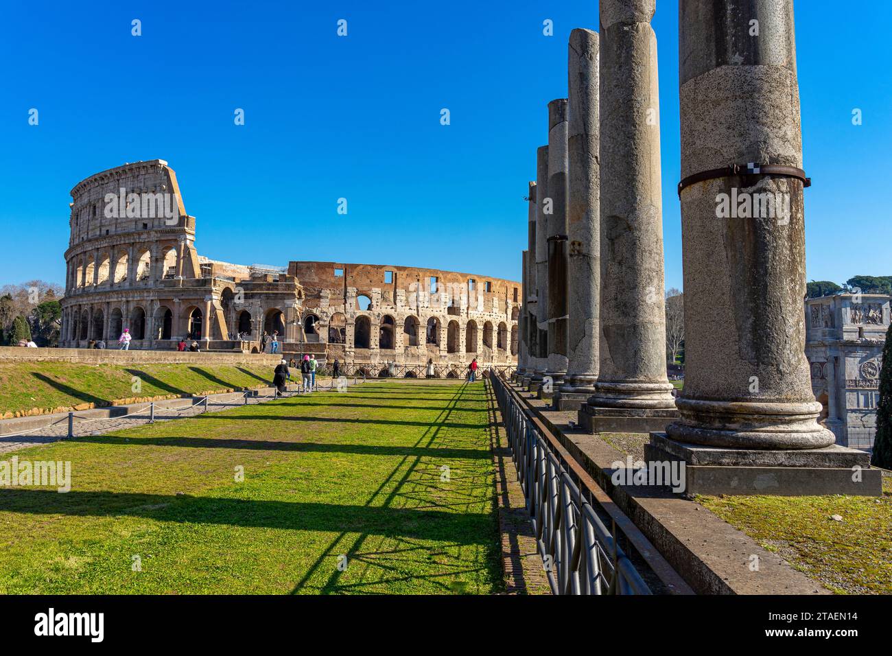 Colosseum columns hi-res stock photography and images - Alamy