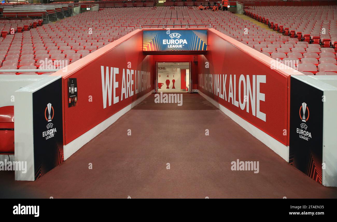 Anfield tunnel hi-res stock photography and images - Alamy