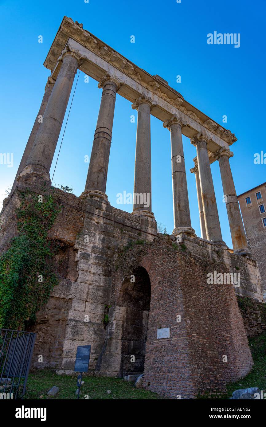 TEMPLE OF SATURN The temple, one of the most ancient in Rome, stands at ...