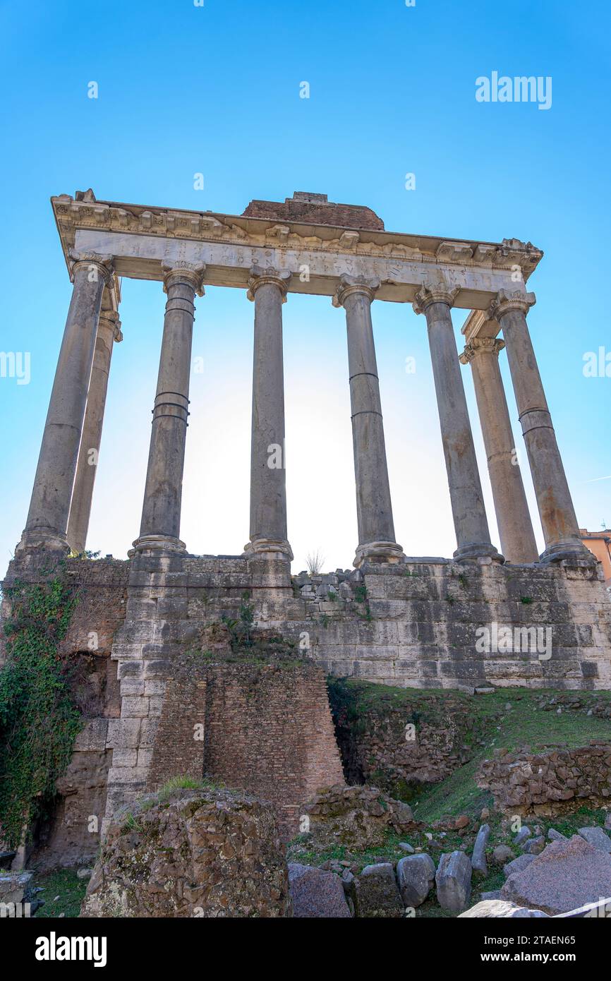 TEMPLE OF SATURN The temple, one of the most ancient in Rome, stands at ...