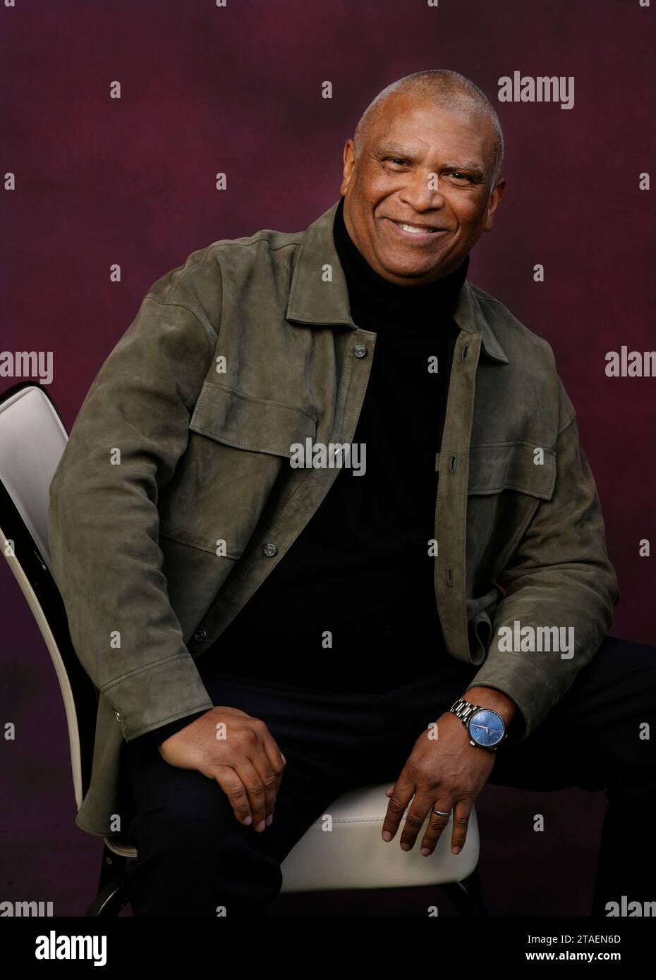 Reginald Hudlin, director of the film "Candy Cane Lane," poses for a ...