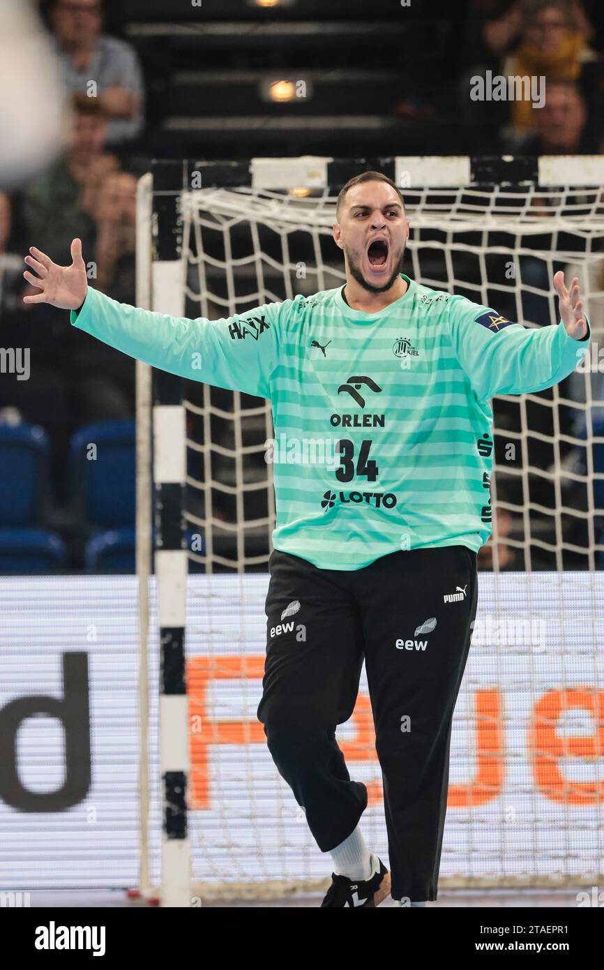 Kiel, Germany. 30th Nov, 2023. Handball: Champions League, THW Kiel ...