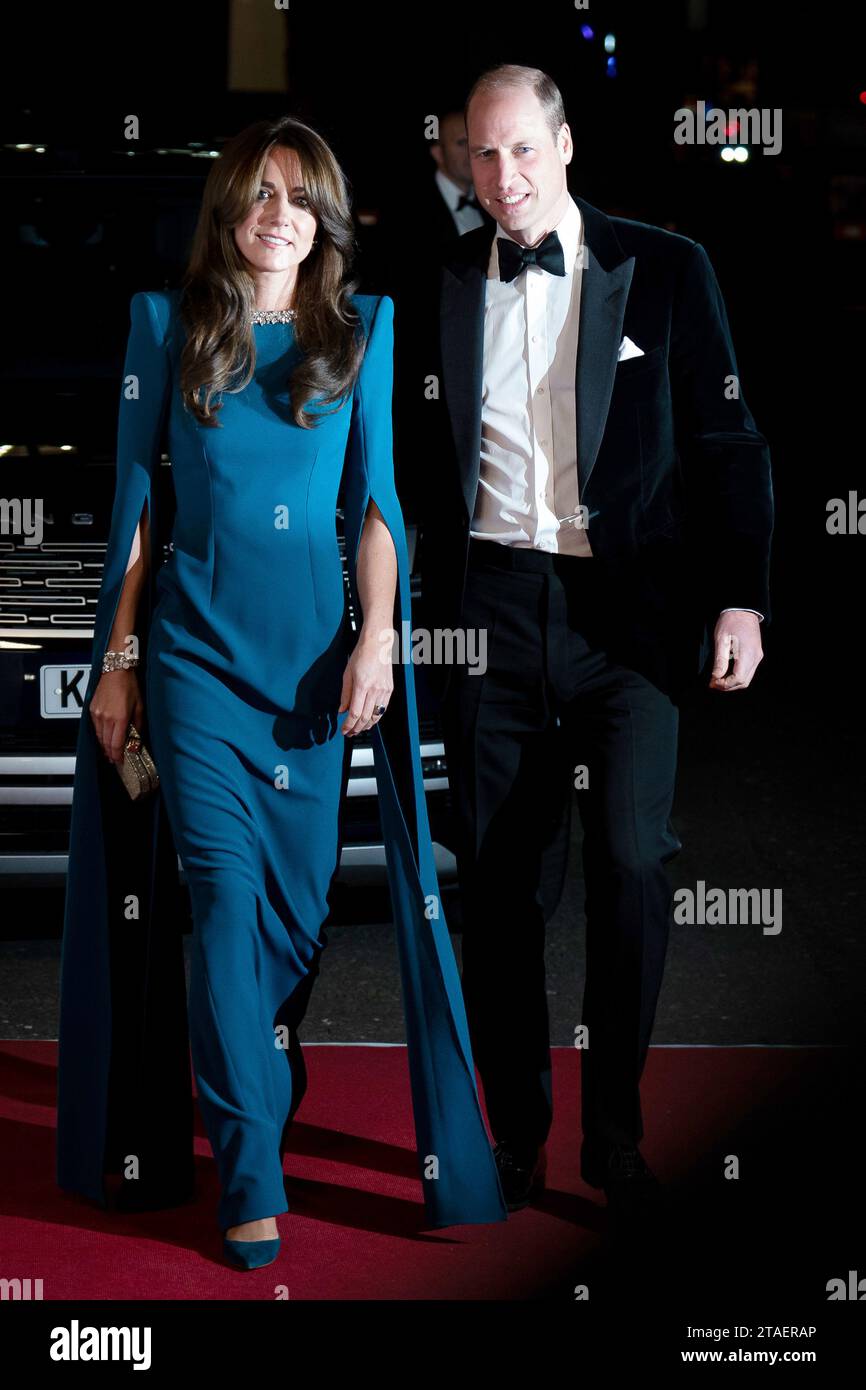 The Prince and Princess of Wales arrive for the Royal Variety ...