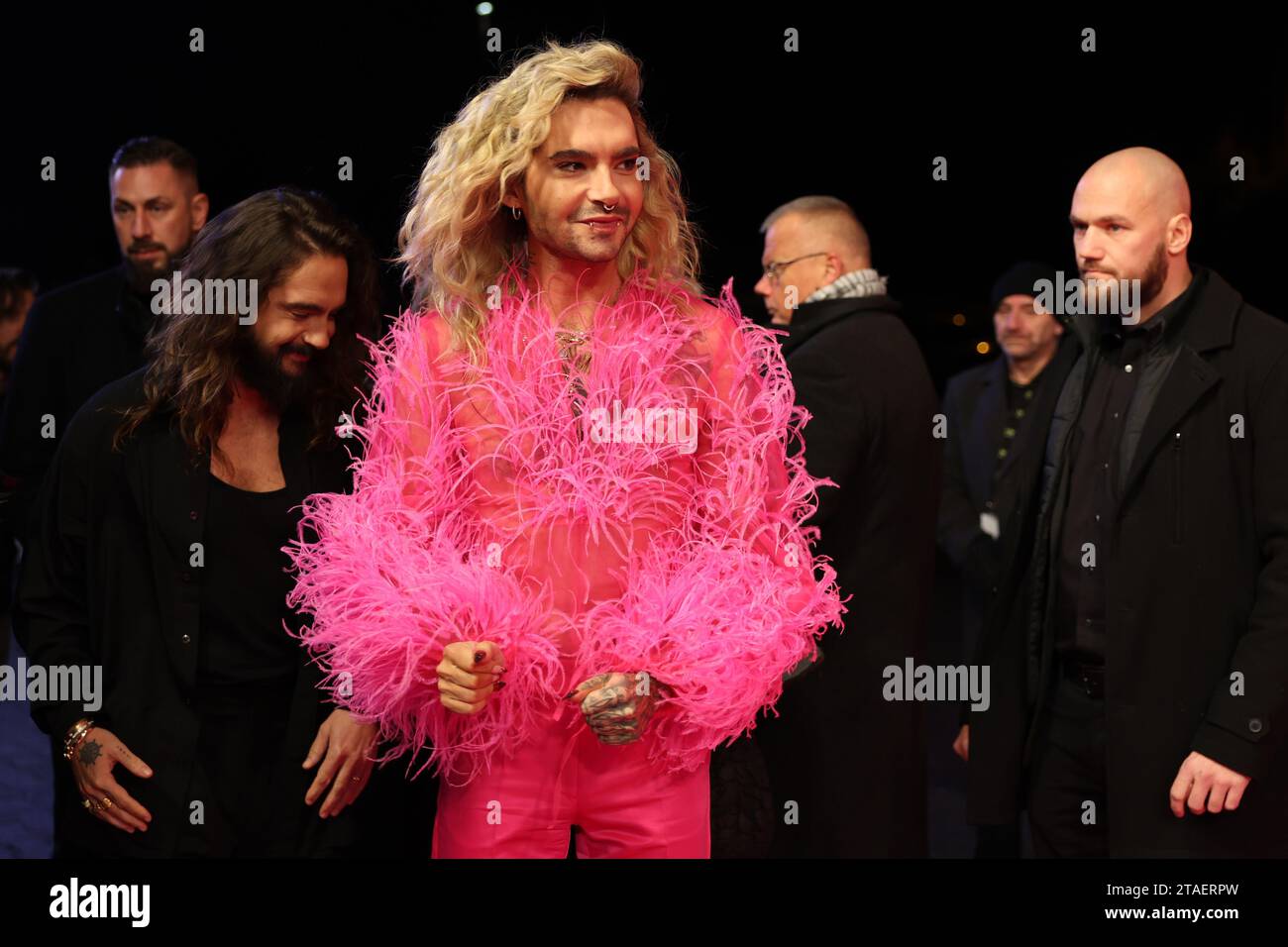 Bielefeld, Germany. 30th Nov, 2023. Tom (l) and Bill Kaulitz from the ...