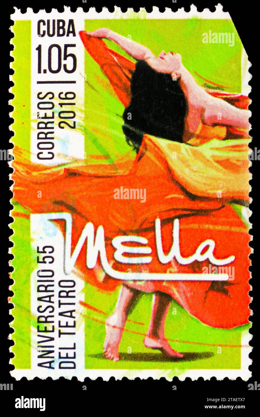 MOSCOW, RUSSIA - NOVEMBER 17, 2023: Postage stamp printed in Cuba shows ...