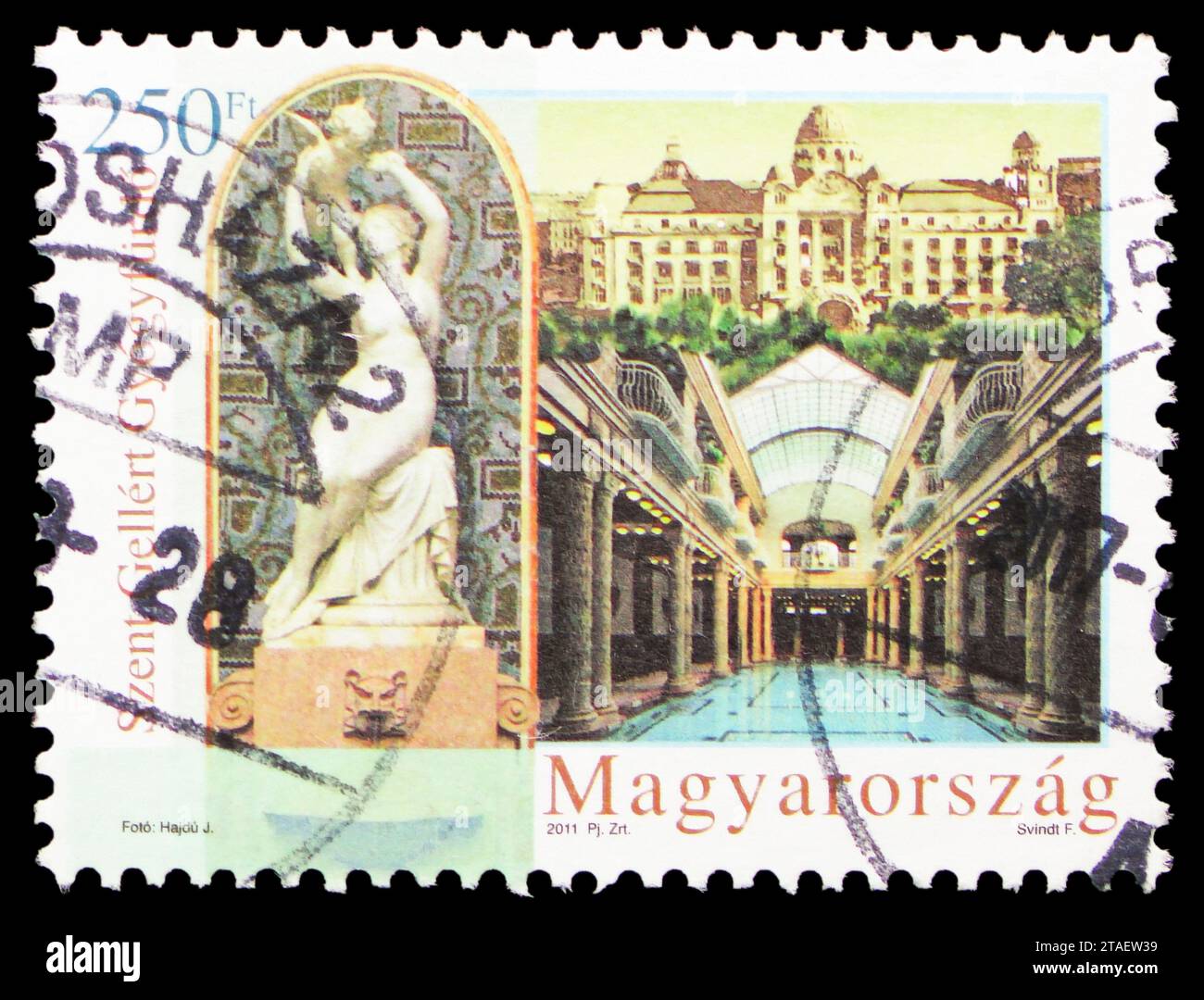 MOSCOW, RUSSIA - NOVEMBER 17, 2023: Postage stamp printed in Hungary ...