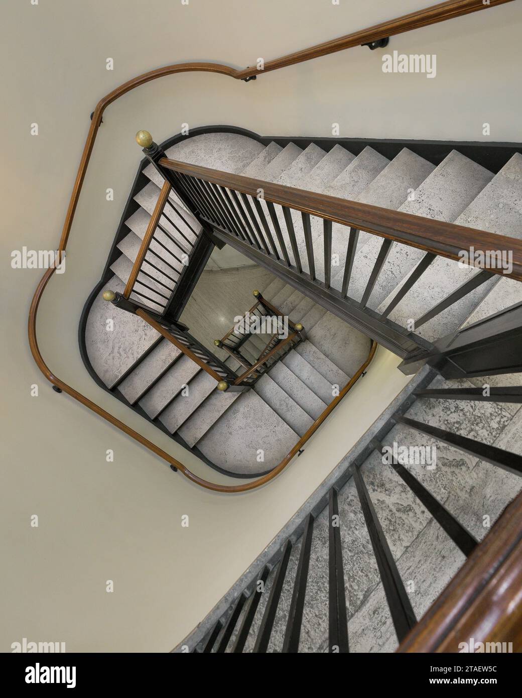 Staircase of the Senate wing of the West Virginia State Capitol ...