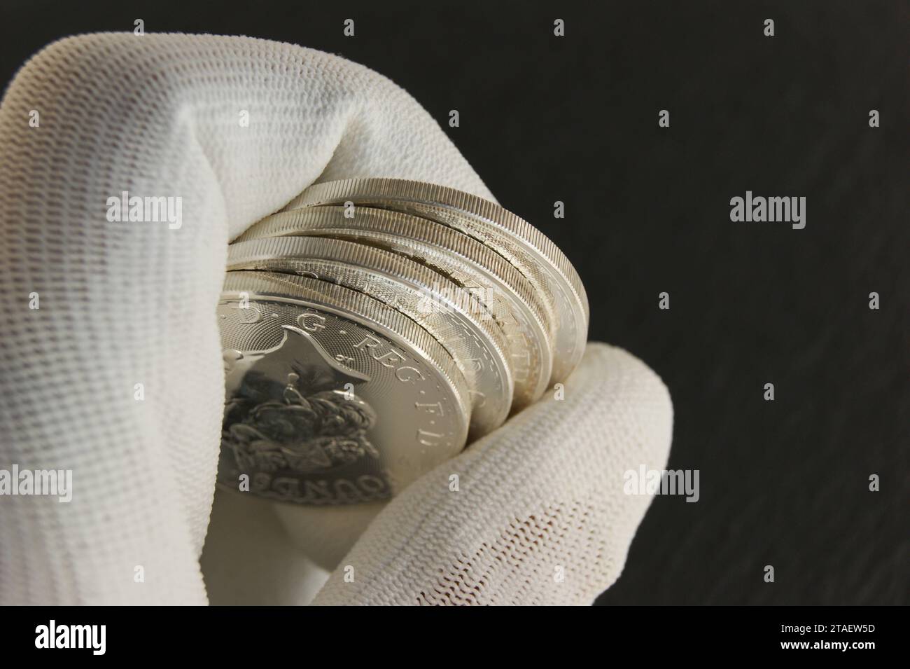Hand money coins in hi-res stock photography and images - Alamy
