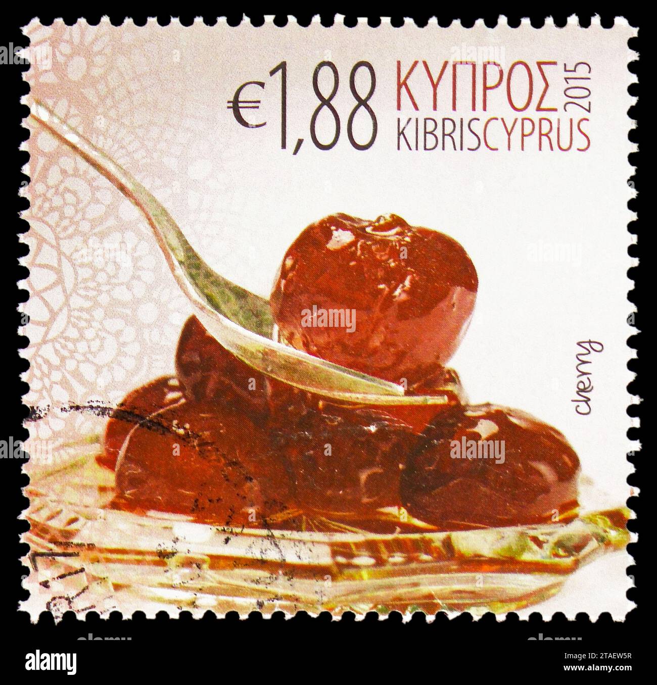 MOSCOW, RUSSIA - NOVEMBER 17, 2023: Postage stamp printed in Cyprus ...