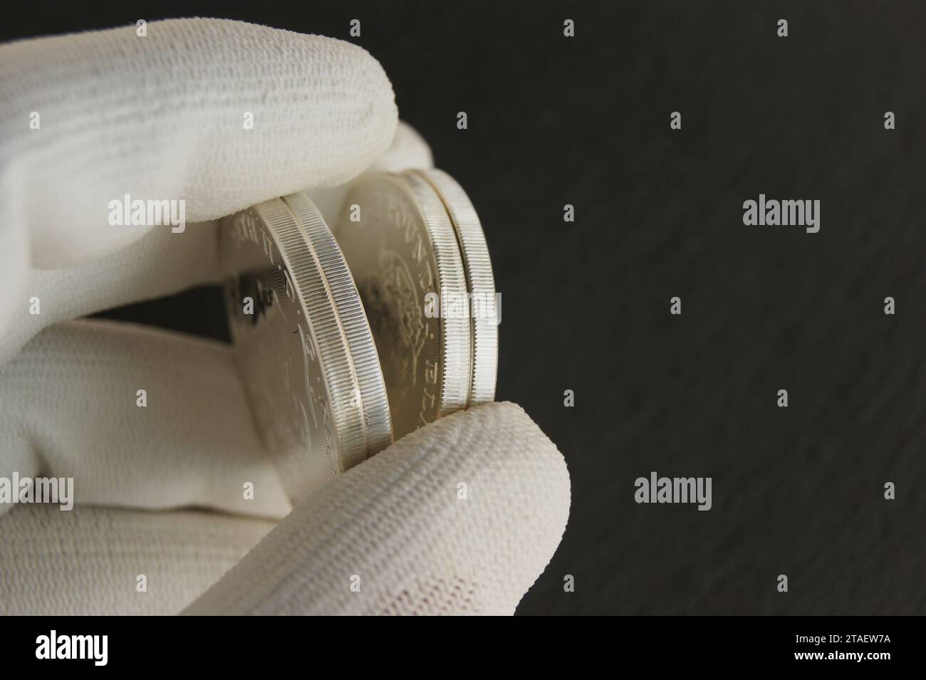 Pure silver coins hi-res stock photography and images - Alamy