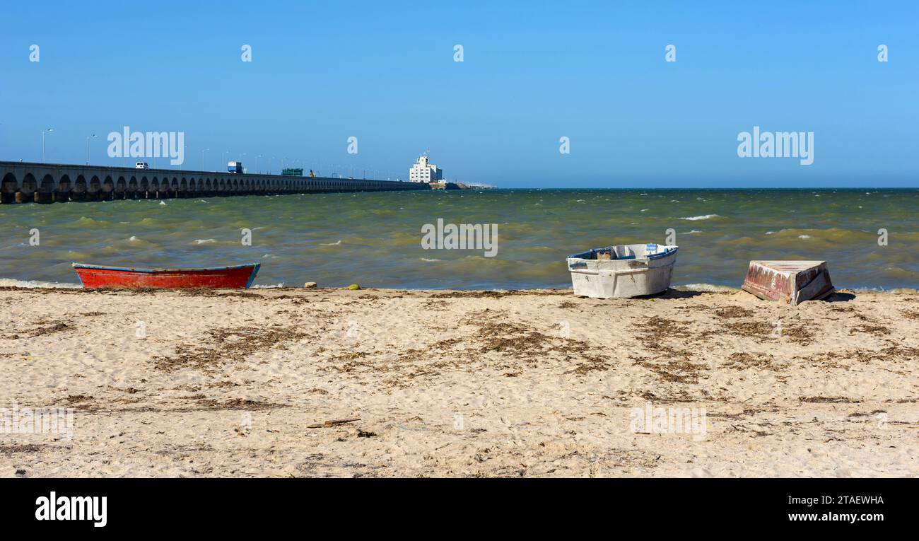 Ship terminal in Progreso, Mexico Stock Photo - Alamy