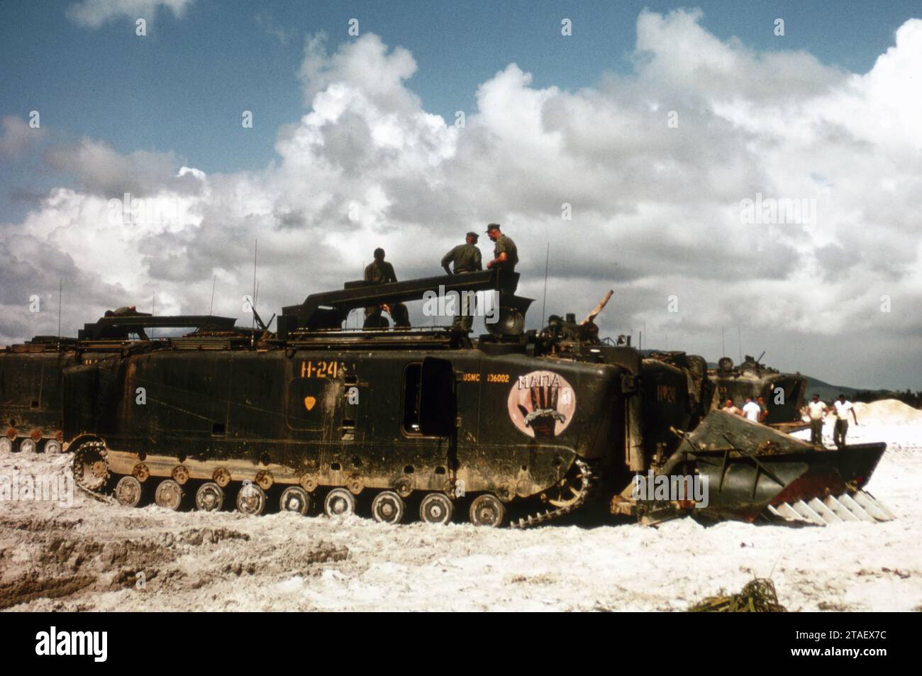 USMC United States Marine Corps LVTE1 Landing Vehicle Tracked Engineer ...