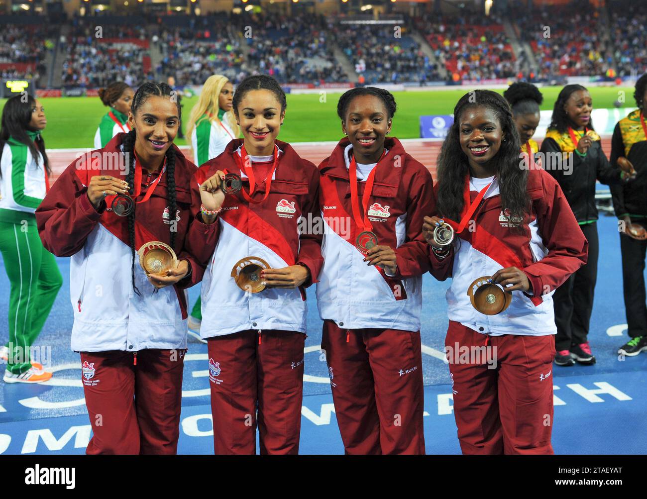 Ashleigh Nelson, Jodie Williams, Bianca Williams and Asha Philip of ...