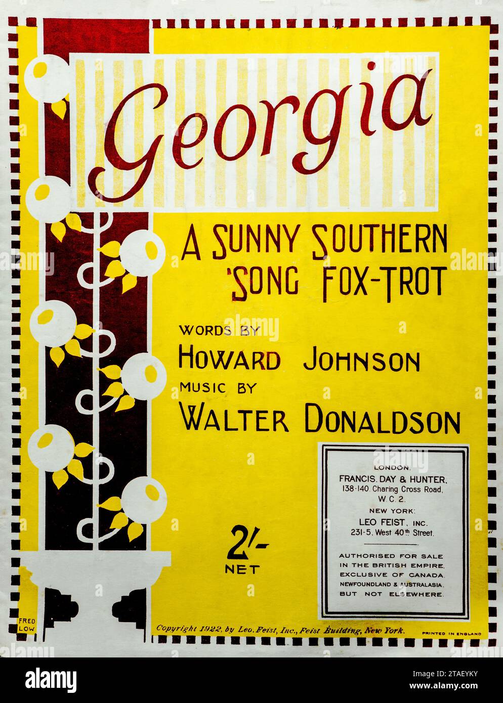 American song published uk hi-res stock photography and images - Alamy