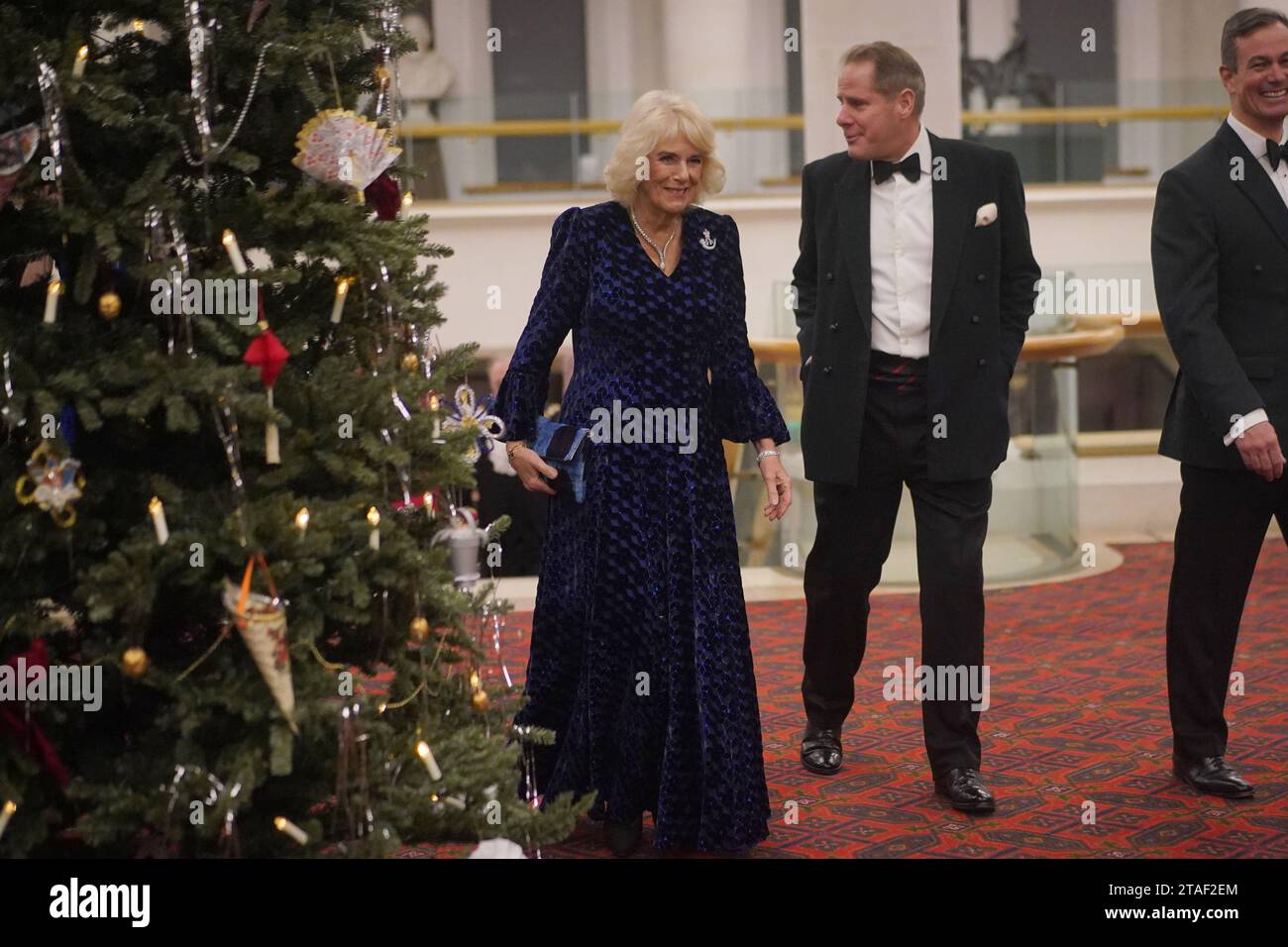 Queen Camilla arrives for the Rifles Awards Dinner at the City of ...