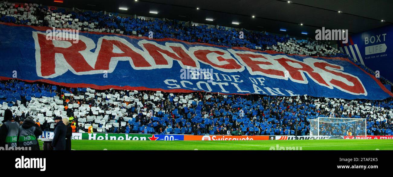30th November 2023; Ibrox Stadium, Glasgow, Scotland: Europa League ...