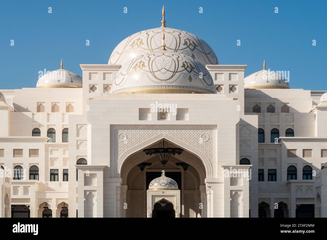 UAE Presidential Palace Qasr Al Watan in Abu Dhabi, exterior ...