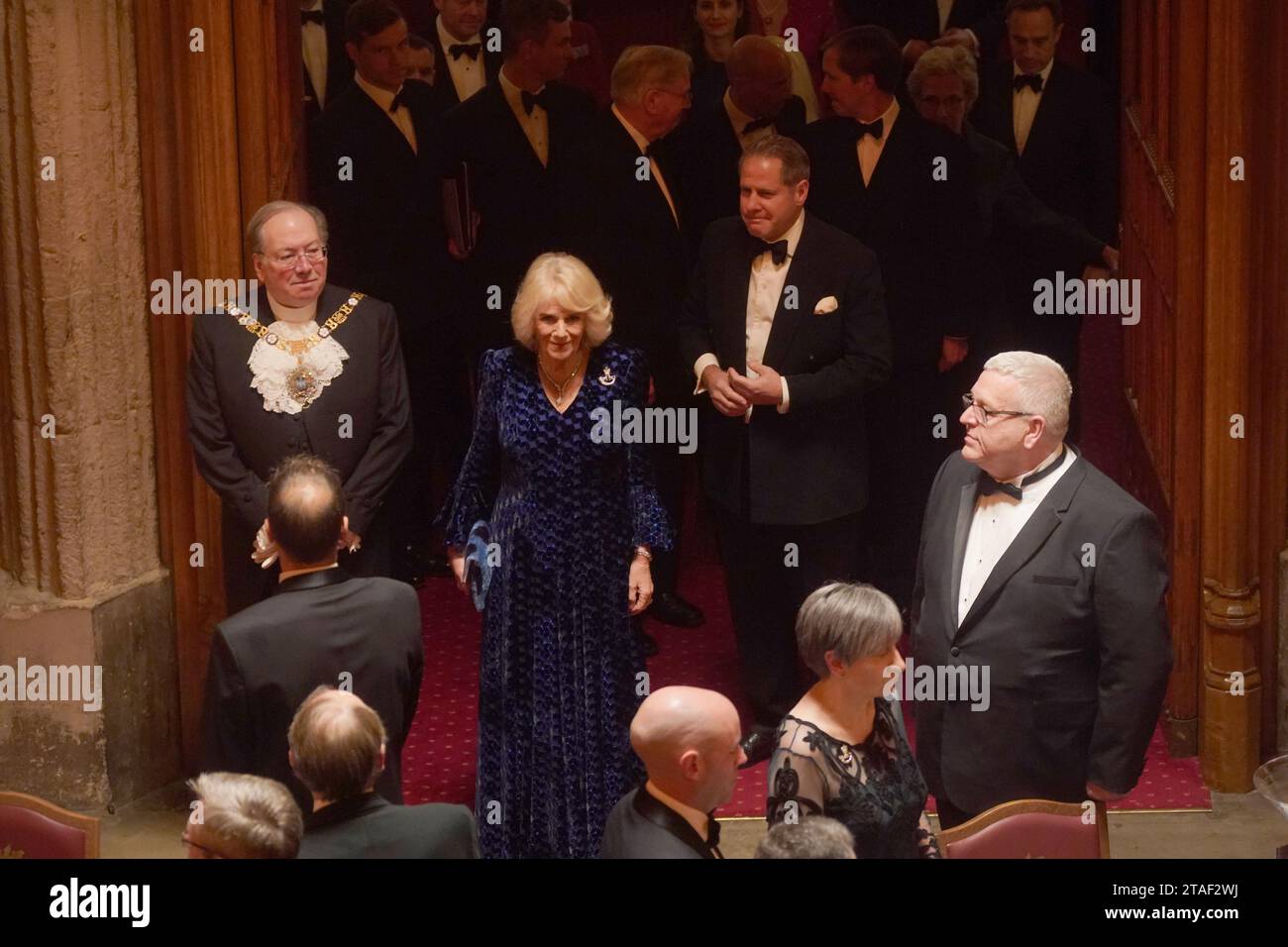 Queen Camilla arrives for the Rifles Awards Dinner at the City of ...