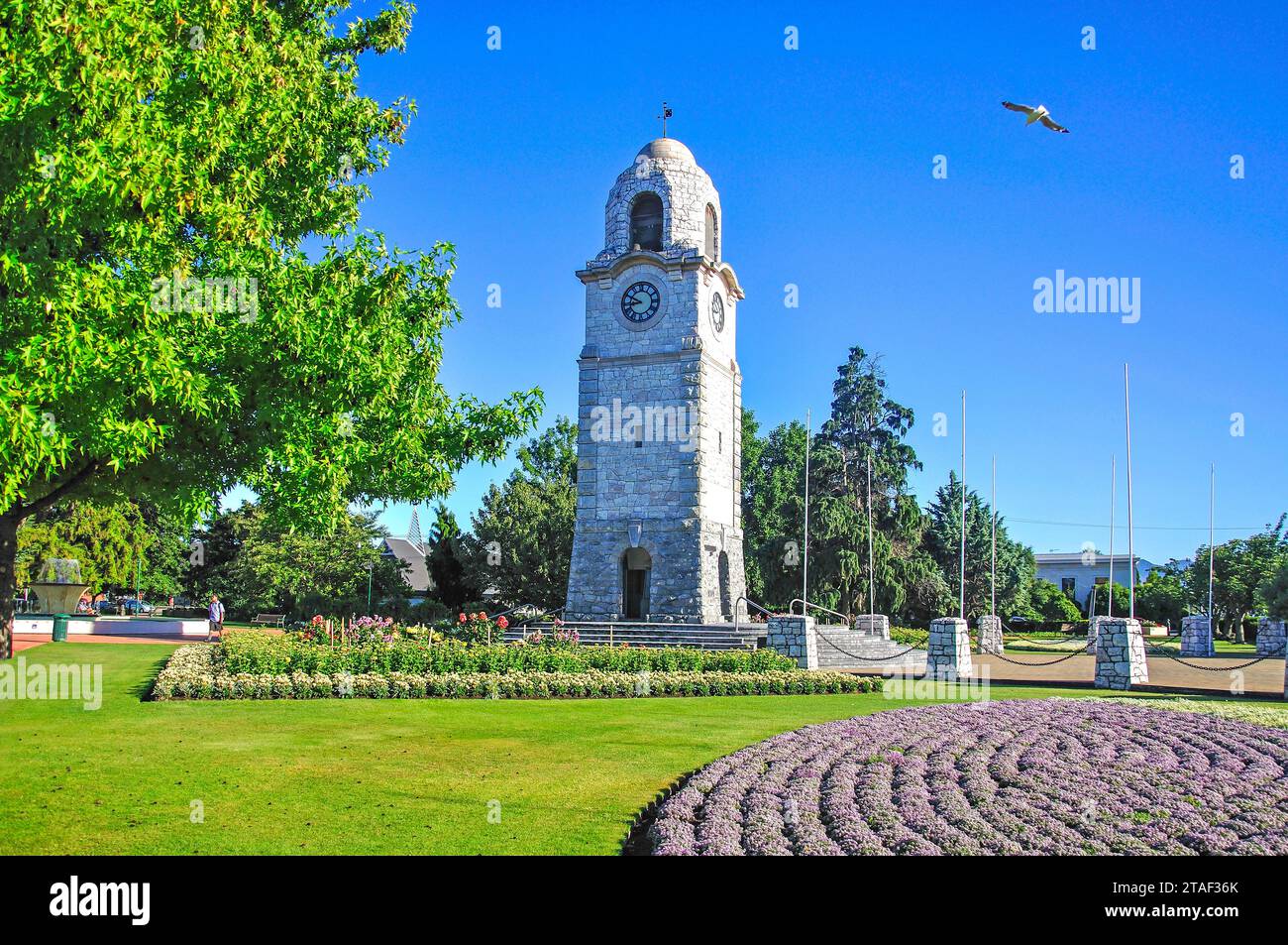 The War Memorial Clock Tower, Seymour Square, Blenheim, Marlborough ...