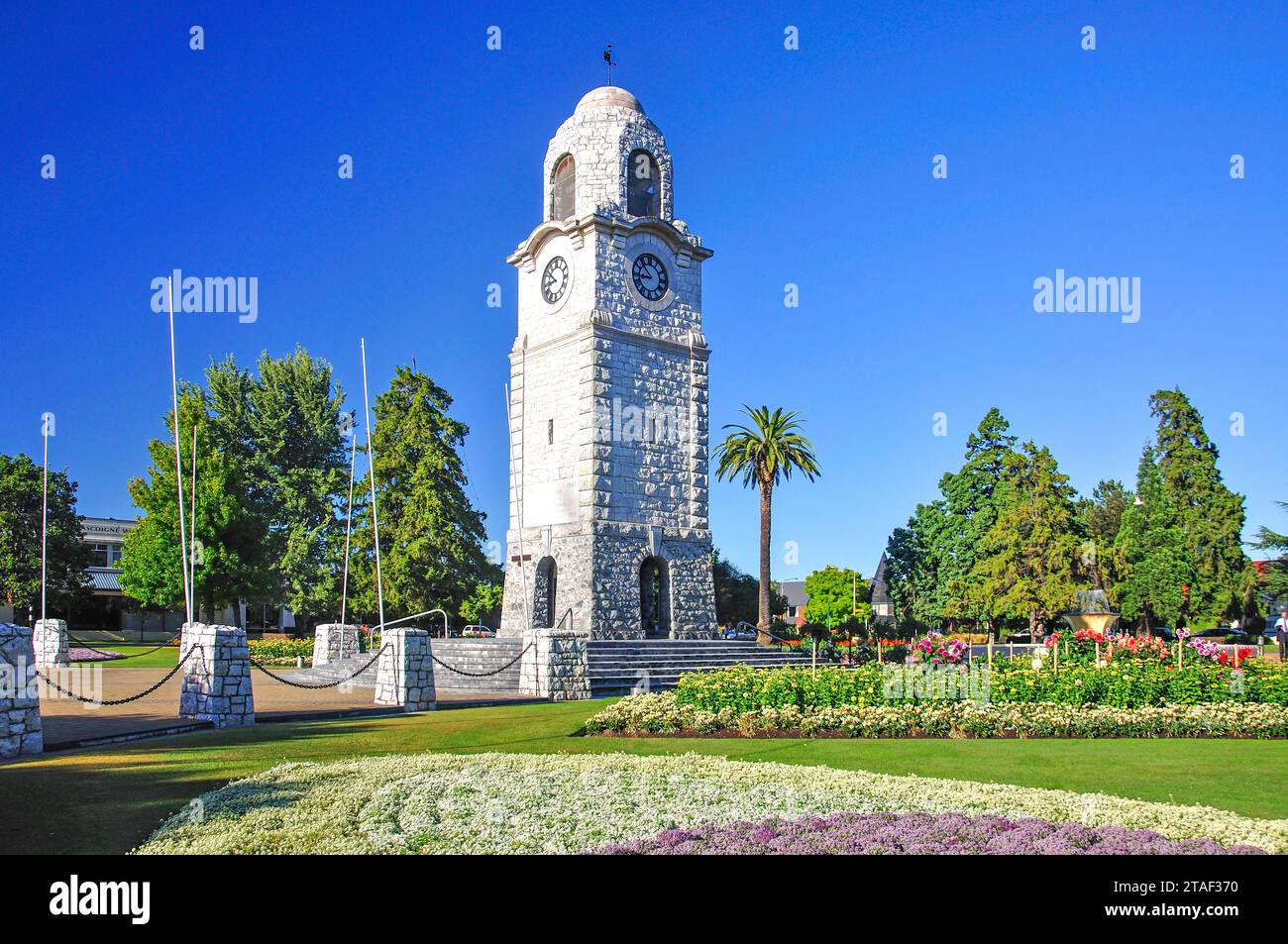 The War Memorial Clock Tower, Seymour Square, Blenheim, Marlborough ...