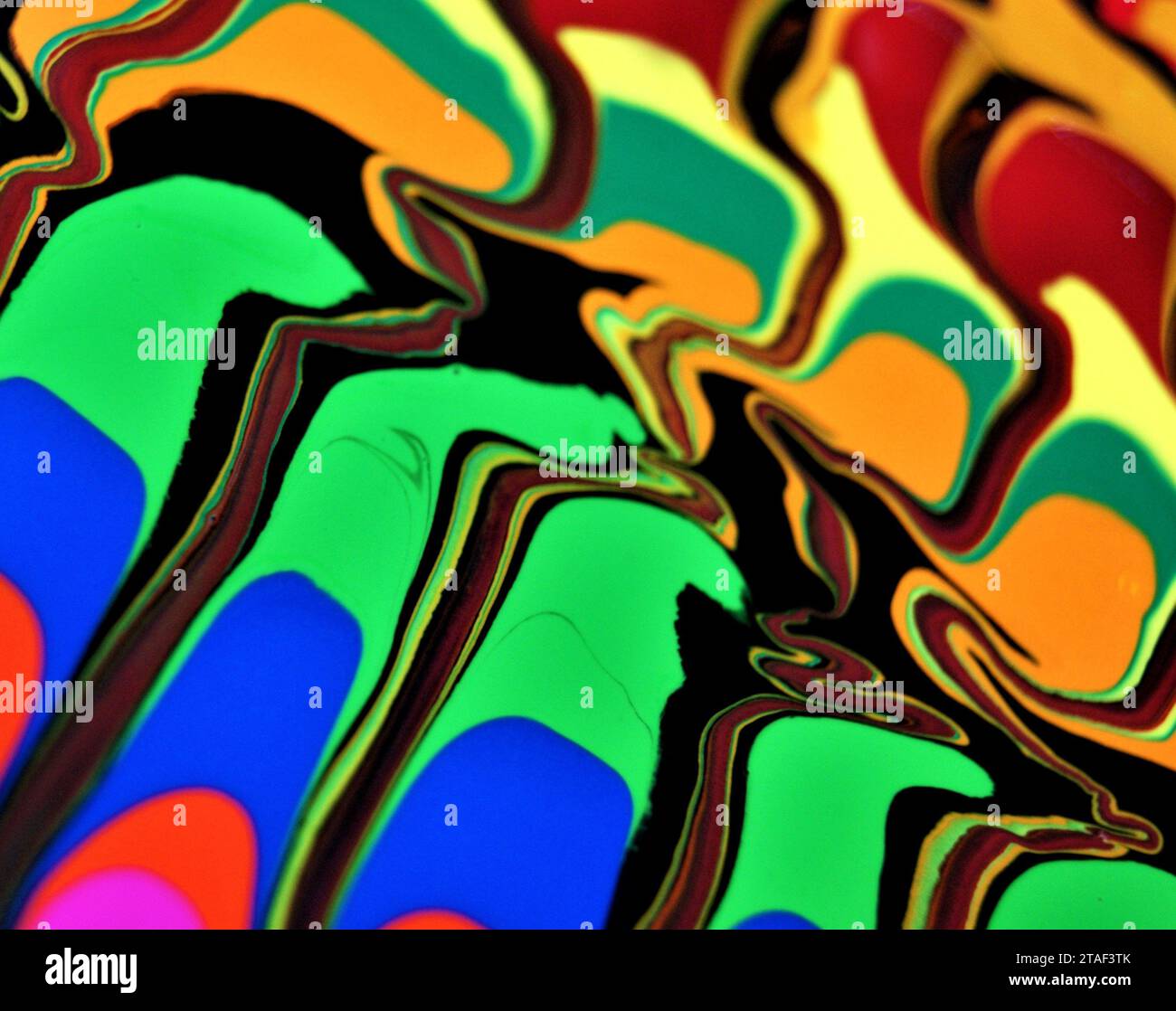 Abstract wavy background of different flowing colors Stock Photo - Alamy