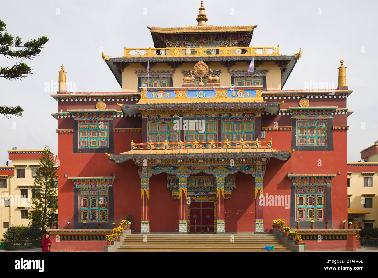 Nepal, Kathmandu Valley, Bodhnath, Shechen Tengyi Dargyeling Gompa ...