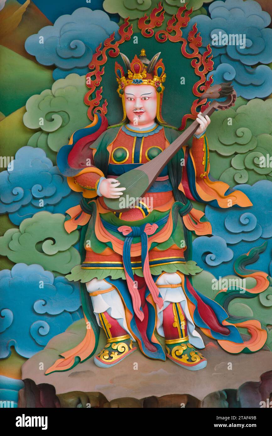 Nepal, Kathmandu Valley, Bodhnath, Shechen Tengyi Dargyeling Gompa ...