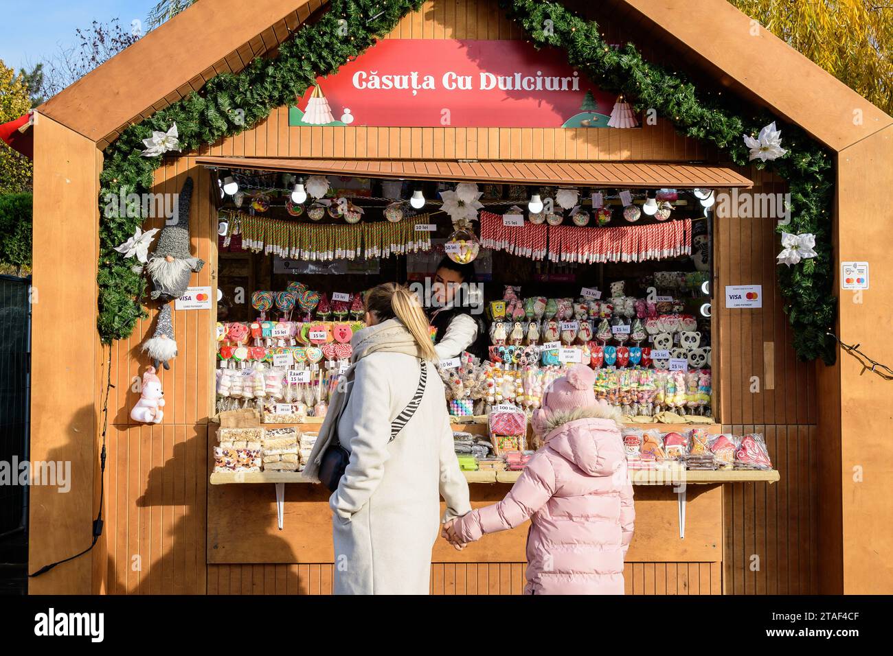 Bucharest, Romania, 30 November 2023: Traditional candies and sweets ...