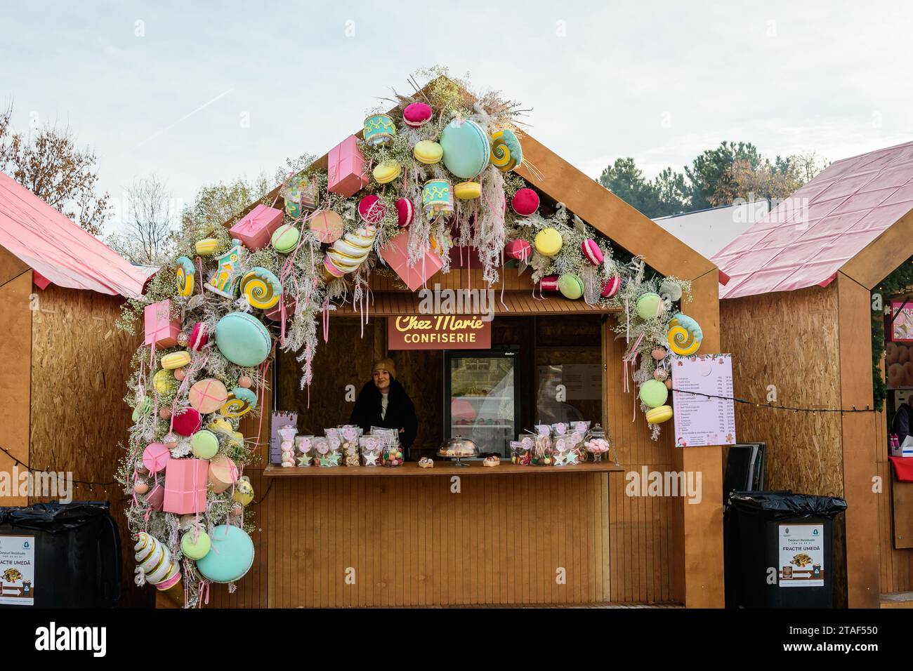 Bucharest, Romania, 30 November 2023: Traditional candies and sweets ...