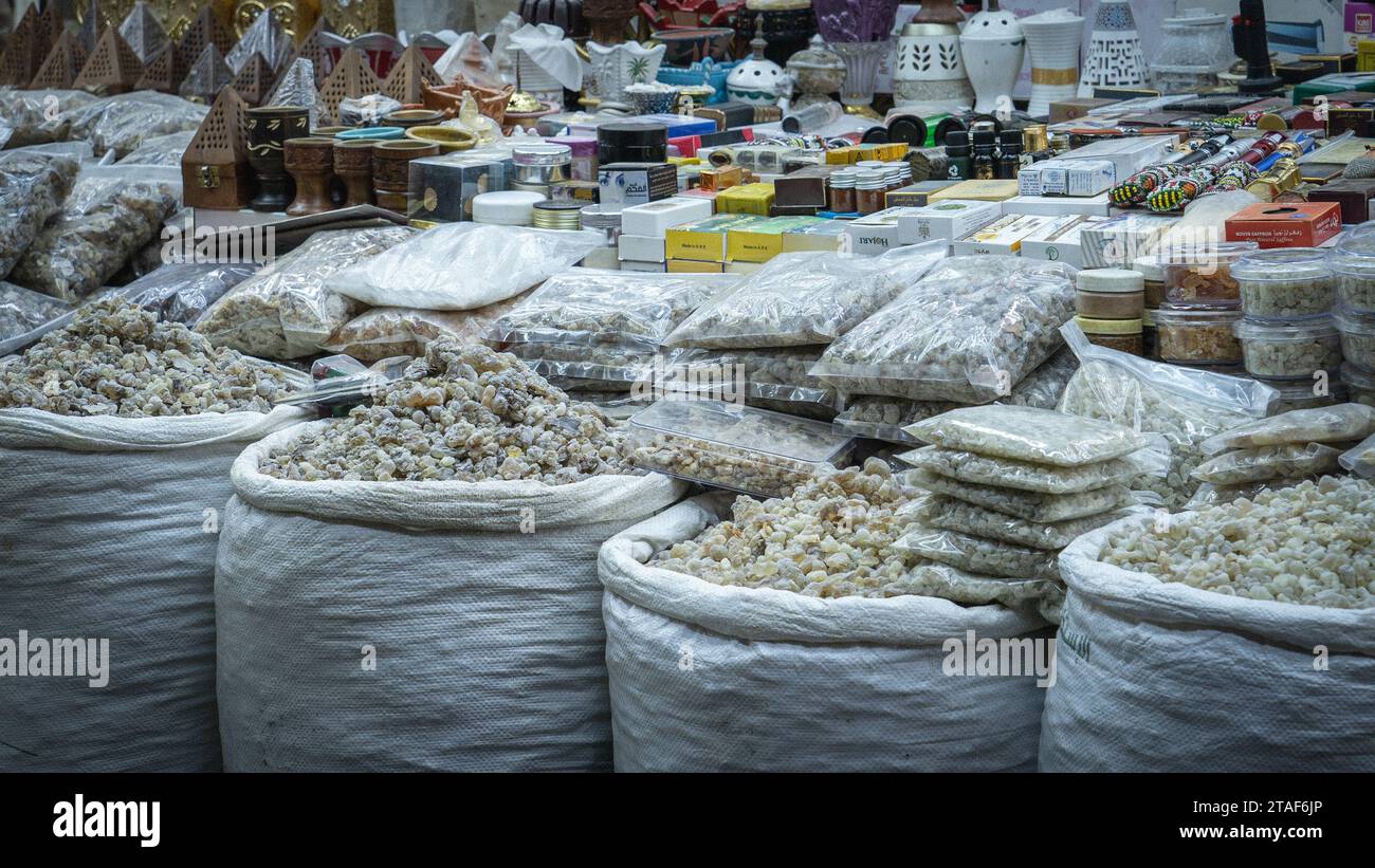 Salalalah, Oman -November 11.2023 : foman souvenirs sold at Al-Husn ...