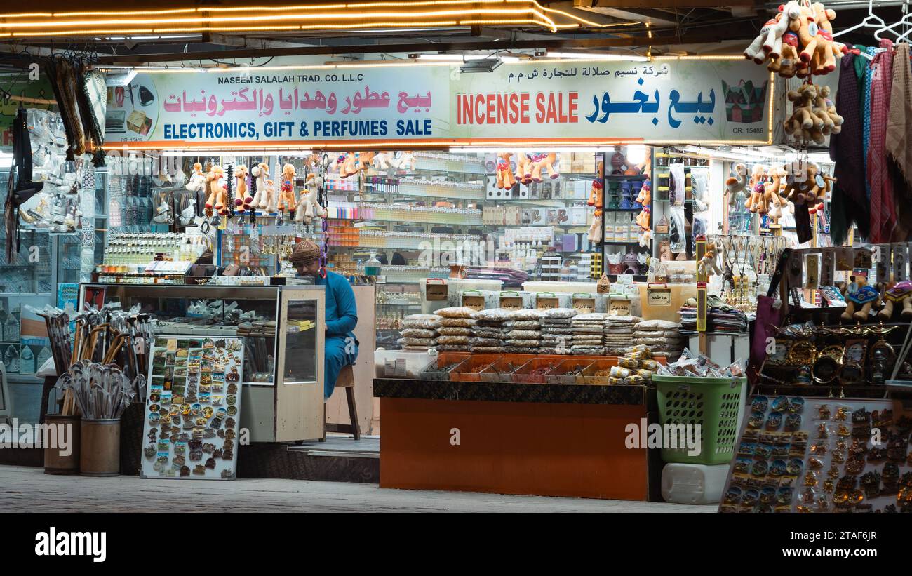 Salalalah, Oman -November 11.2023 : foman souvenirs sold at Al-Husn ...