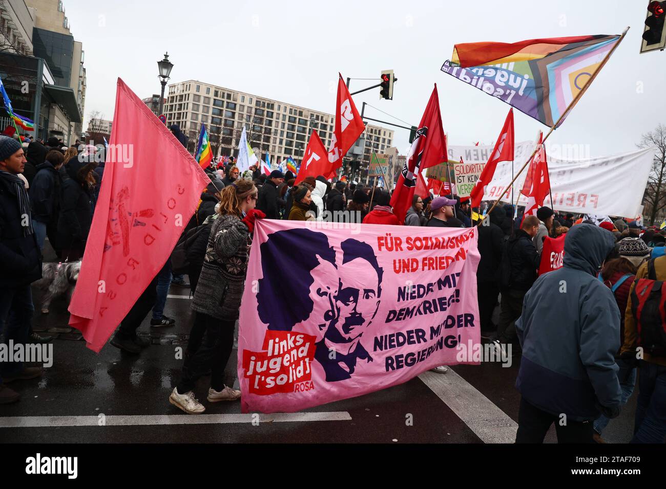 Berlin 2023 demo wagenknecht hi-res stock photography and images - Alamy